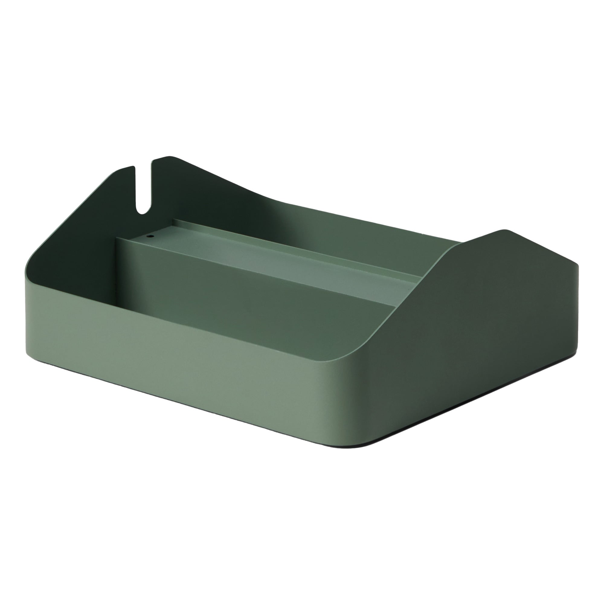 Pedestal Power Beam Tray Double, mossy green | Finnish Design Shop