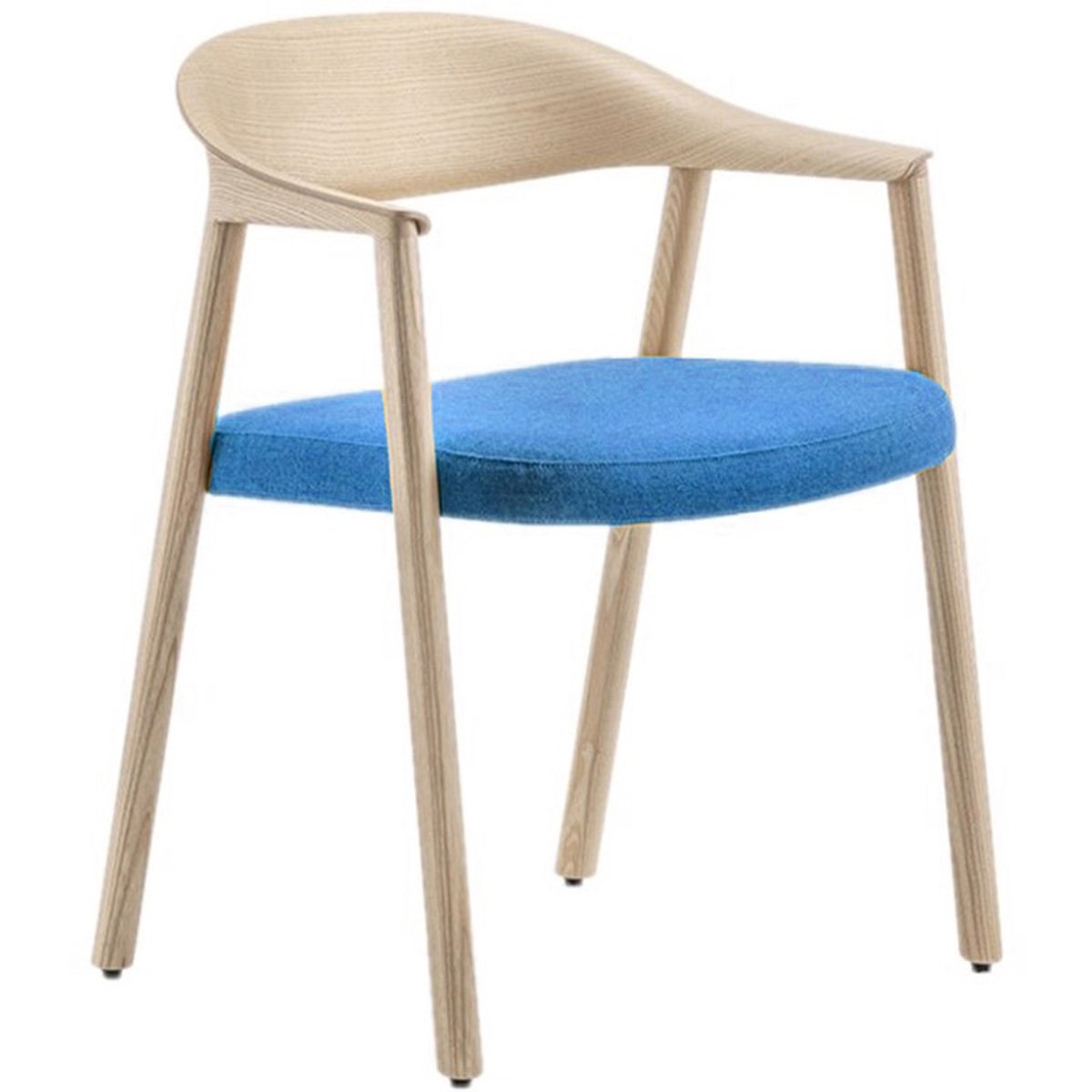 Pedrali Héra 2865 armchair, ash - blue | Pre-used design | Franckly
