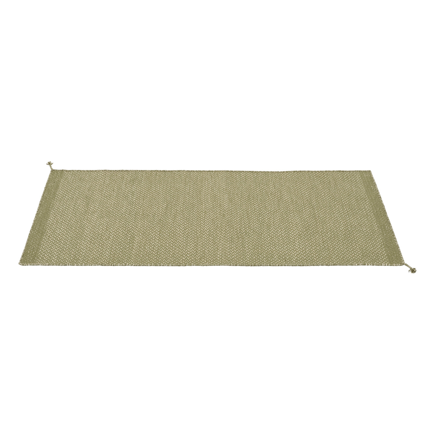 Muuto Ply rug, recycled polyester, 80 x 200 cm, moss green | Pre-used ...