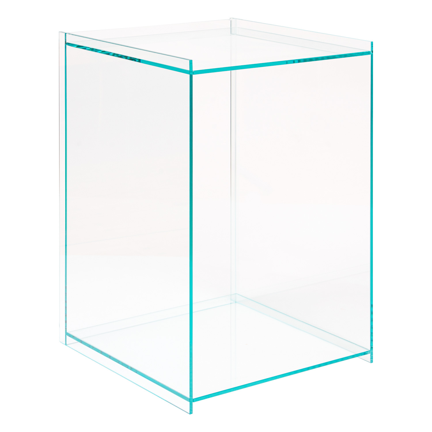 Frama Rivet Box table, clear glass | Pre-used design | Franckly