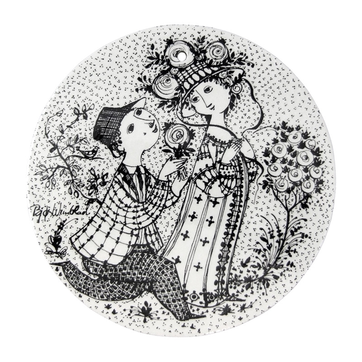 Rosenthal June Rosen wall plate | Pre-used design | Franckly