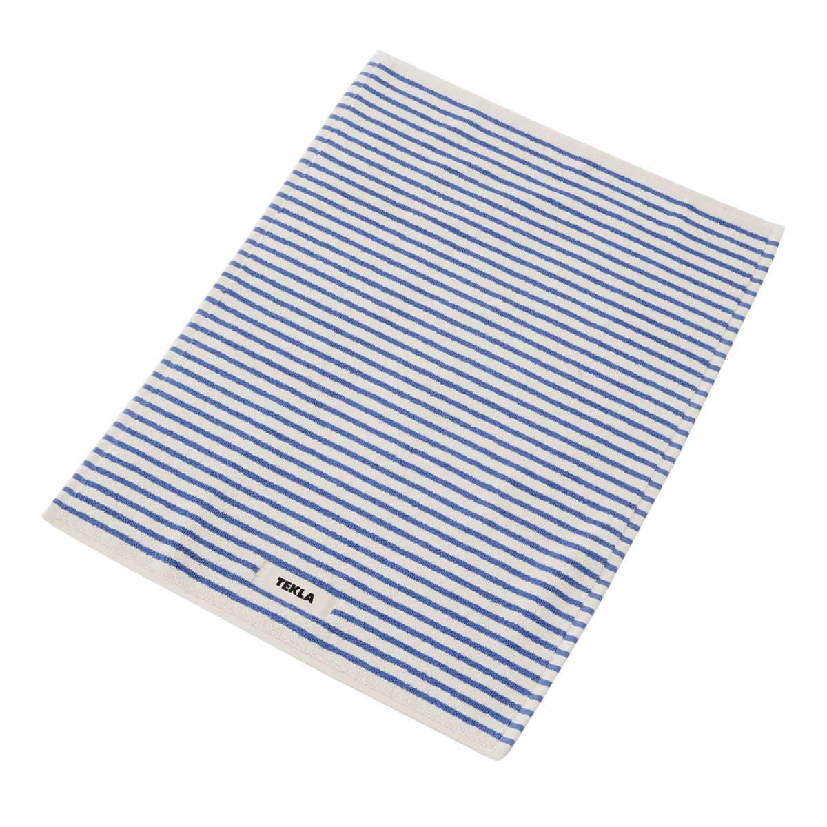 Kylpyhuoneen Matto 70 X 50 Cm Coastal Blue Stripes Finnish Design Shop