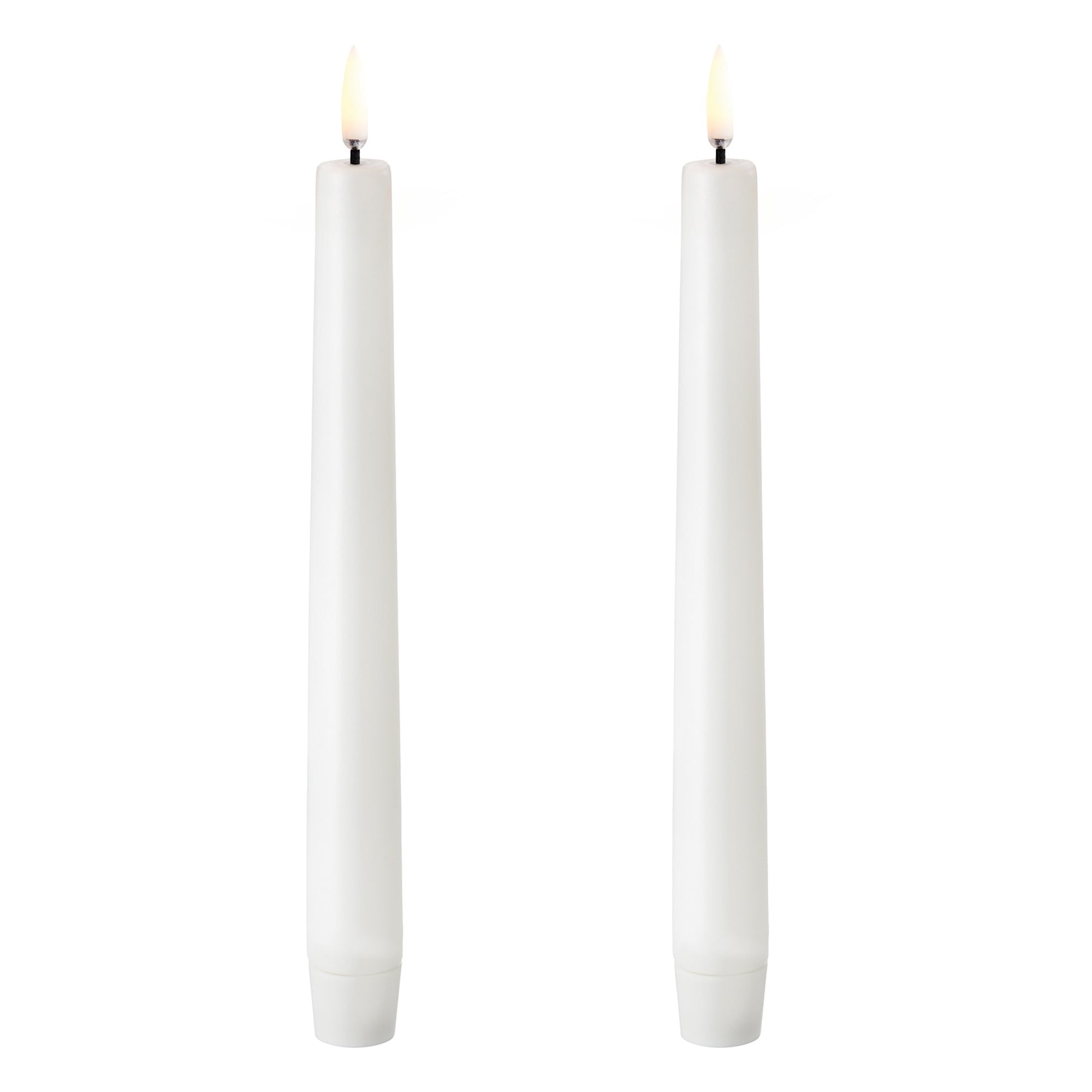 Uyuni Lighting LED taper candle, 20,5 cm, 2 pcs, nordic white | Finnish ...