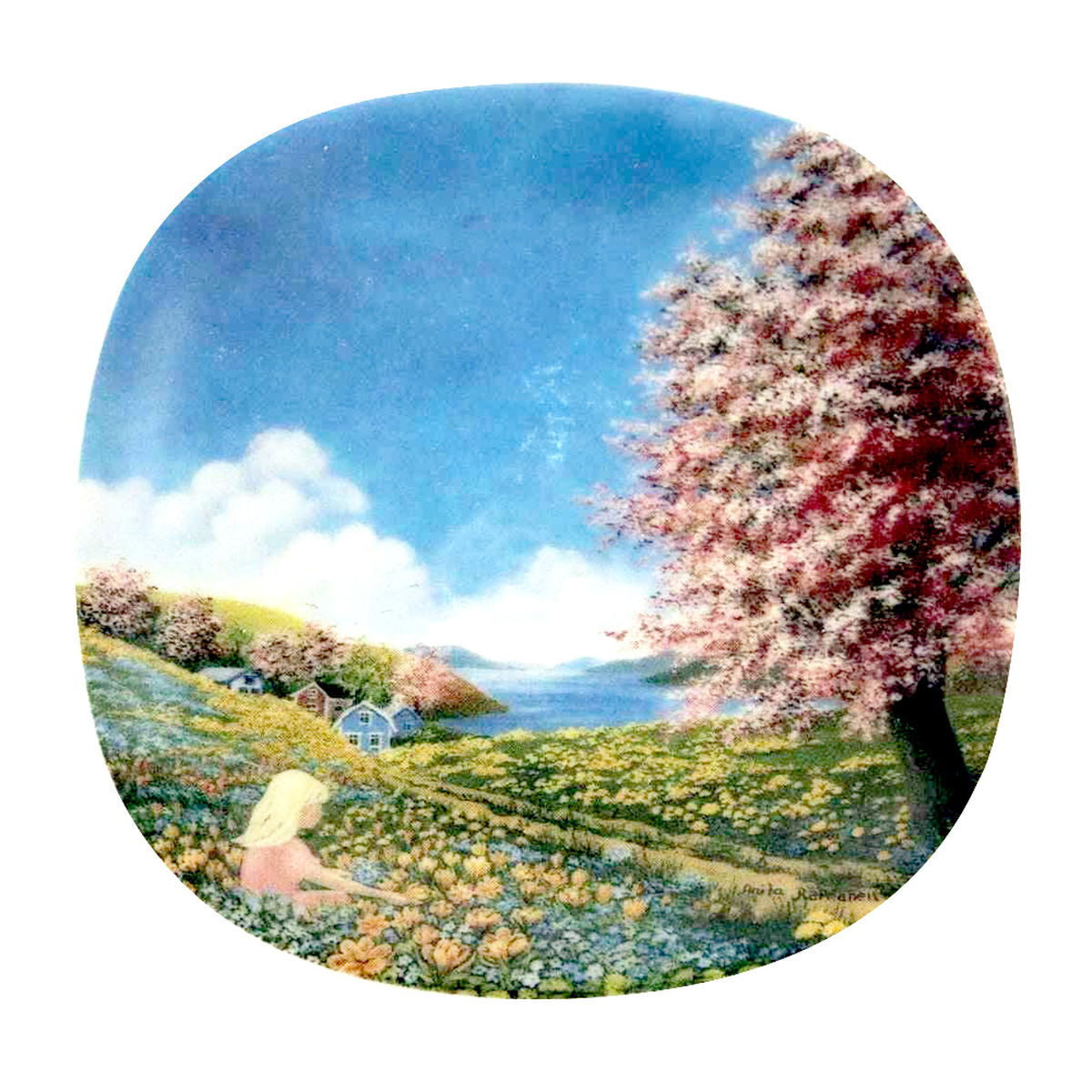 Arabia Vårvägens Dofter wall plate | Pre-used design | Franckly
