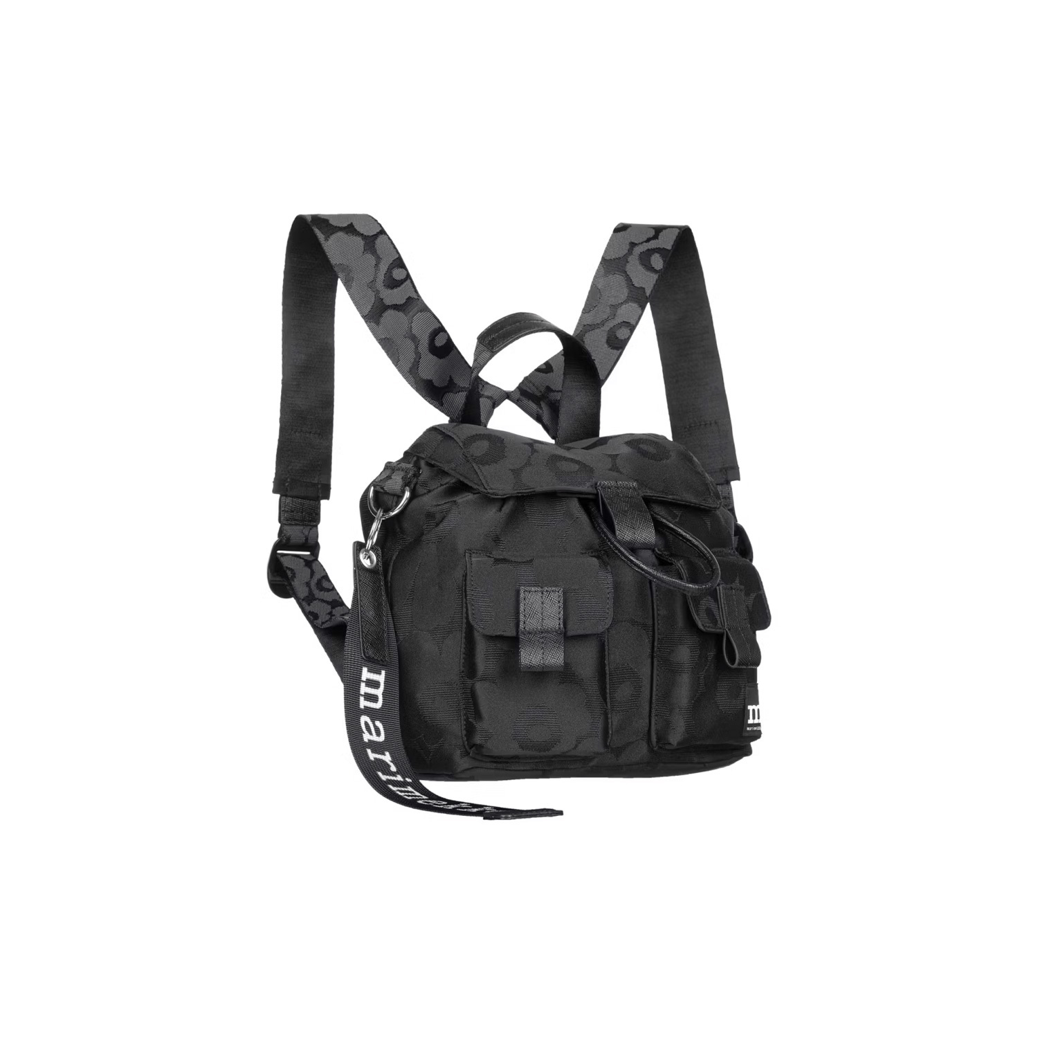 Marimekko Everything backpack, S, Unikko black | Finnish Design Shop UK