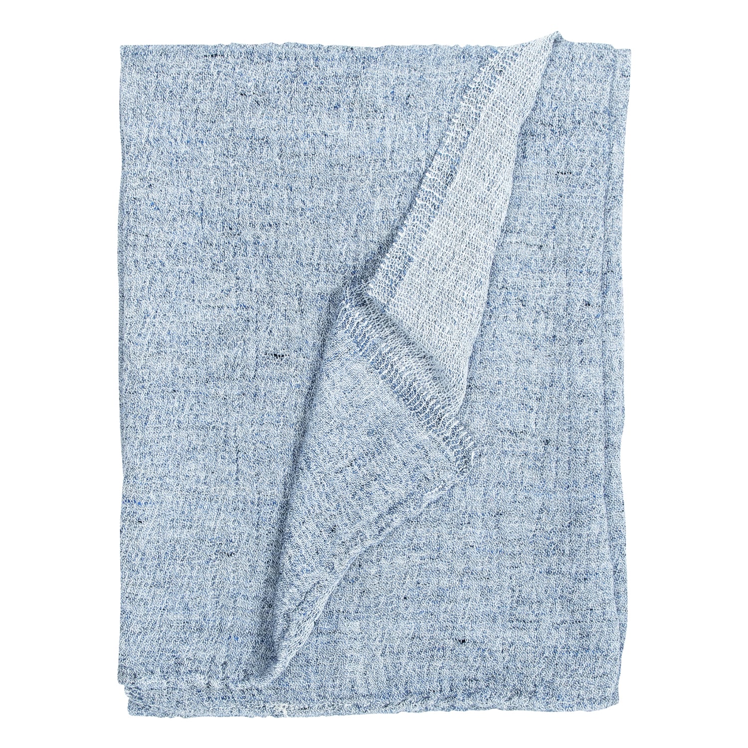 Lapuan Kankurit Nyytti giant towel, white - blueberry | Finnish Design Shop