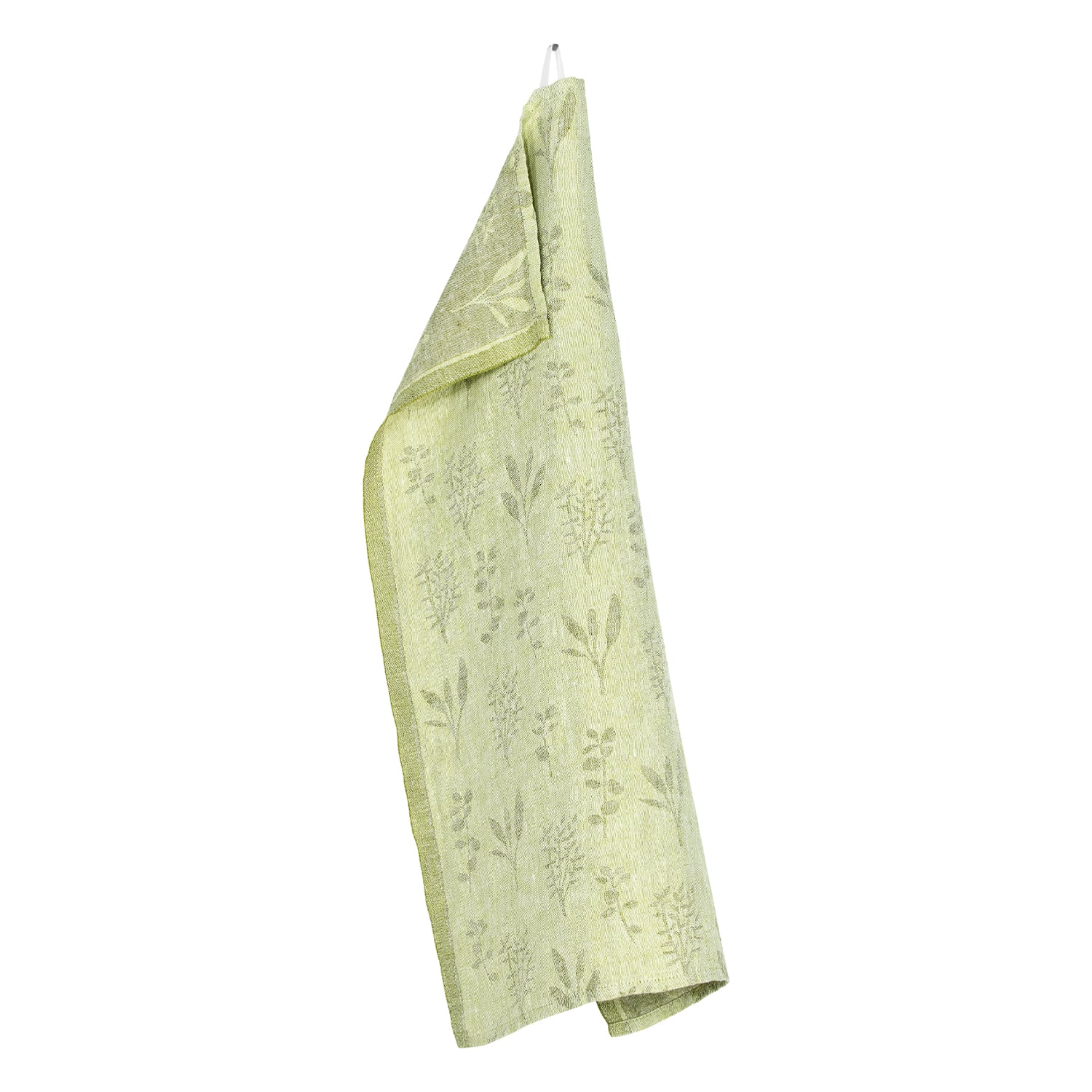 Lapuan Kankurit Salvia hand towel, lime - olive | Finnish Design Shop