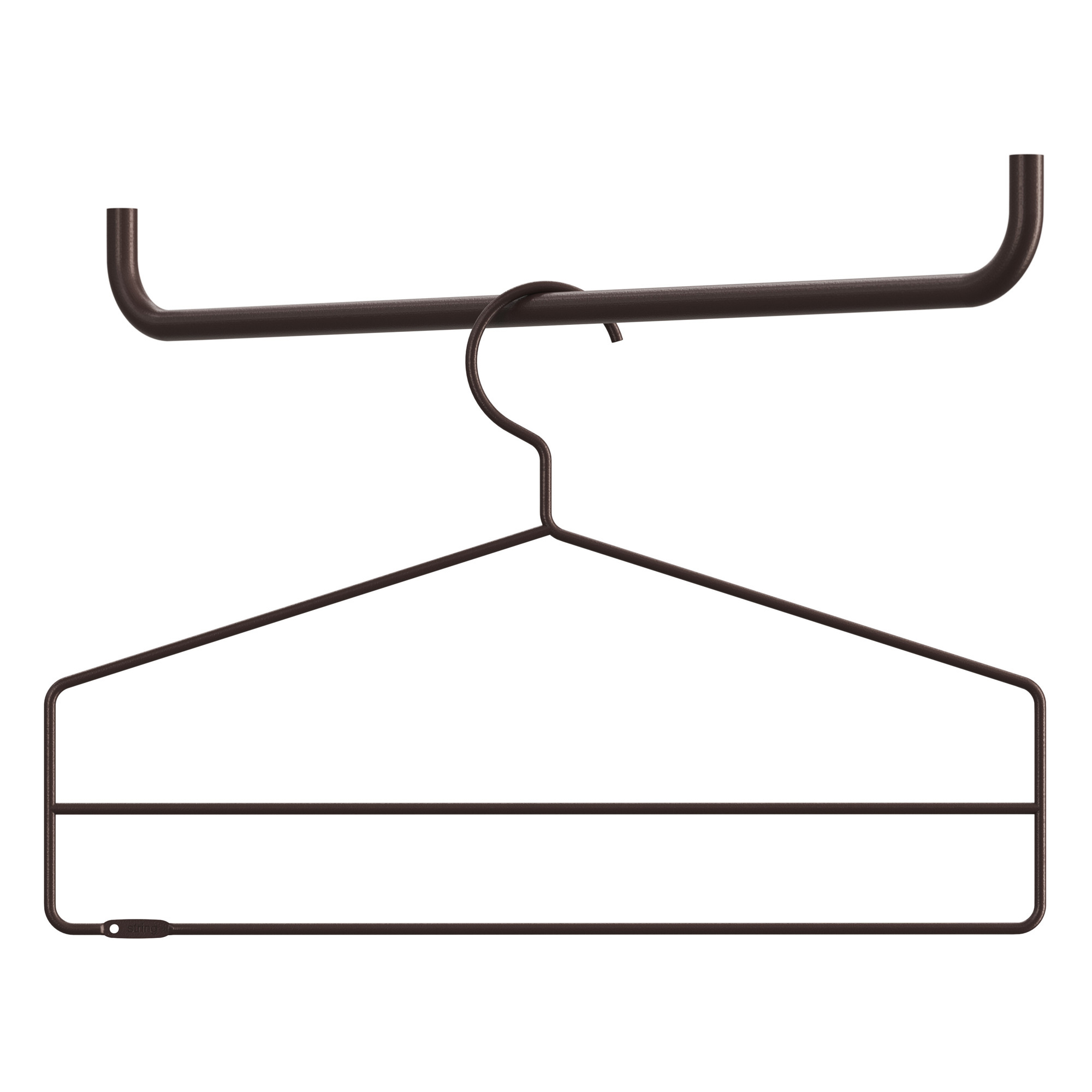 String Furniture String hanger set, 4 pcs, dark brown | Finnish Design Shop