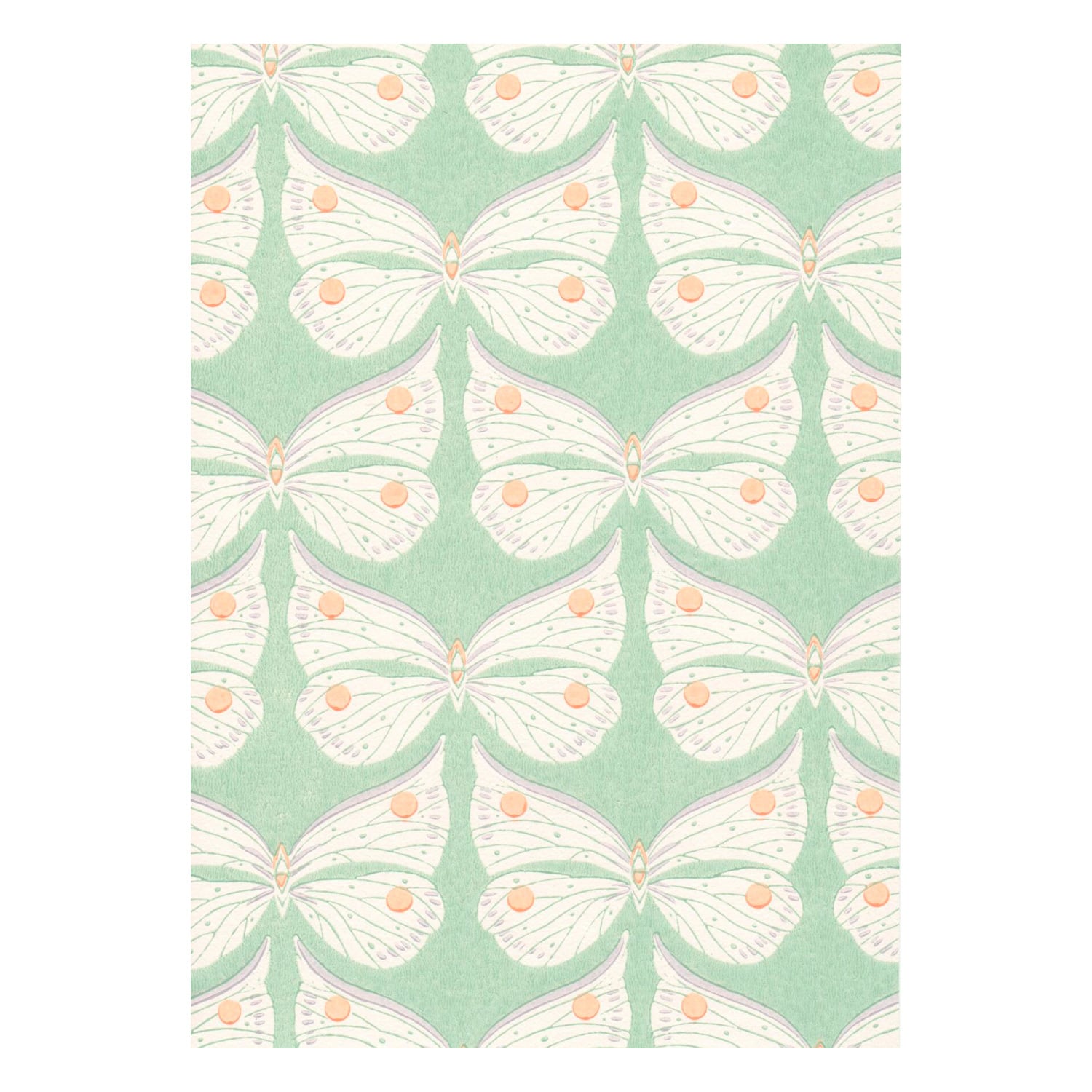 Pihlgren ja Ritola Perhonen wallpaper, light green | Finnish Design Shop